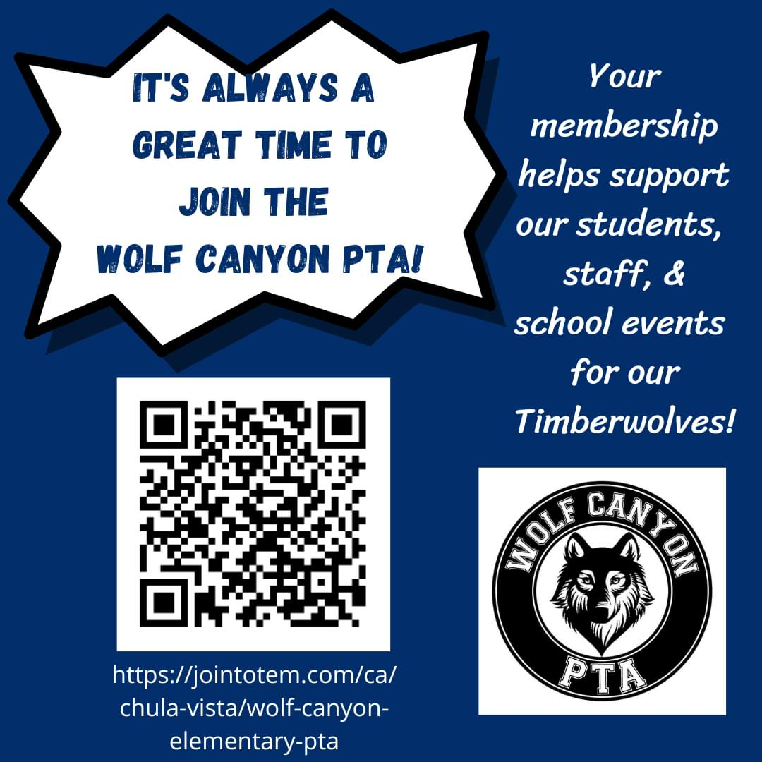 Join the PTA | Wolf Canyon – Home of the Timberwolves