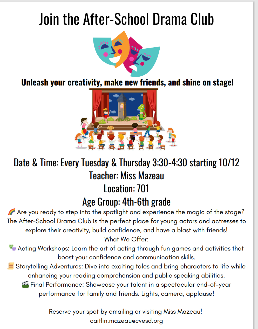 Wolf Canyon After-School Drama Club | Wolf Canyon – Home of the ...