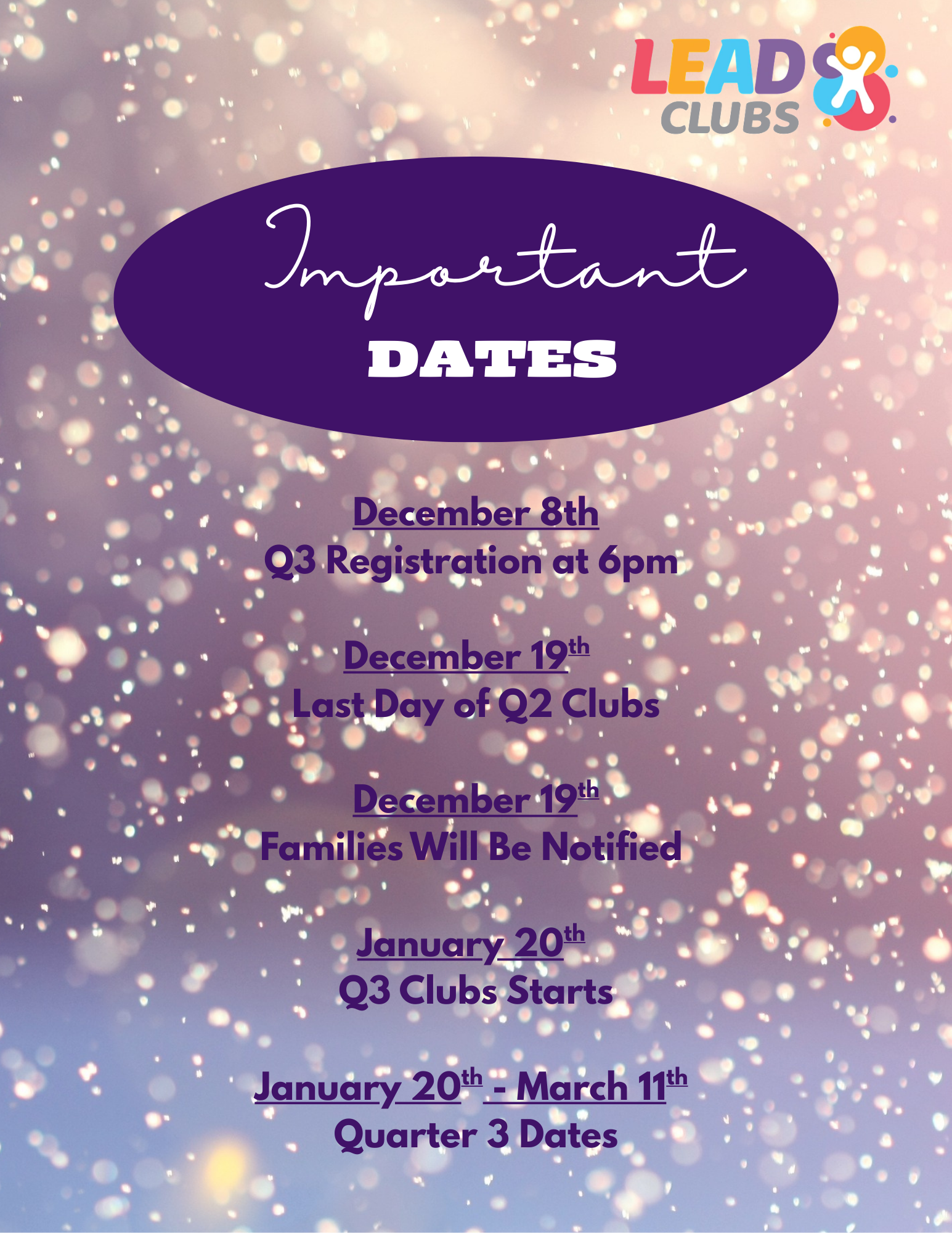 LEAD Clubs Quarter 3 Important Dates: Mark Your Calendars! | Wolf ...